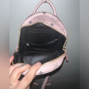 MCM | Bags | Authentic Mcm Mini Pink Backpack | Poshmark